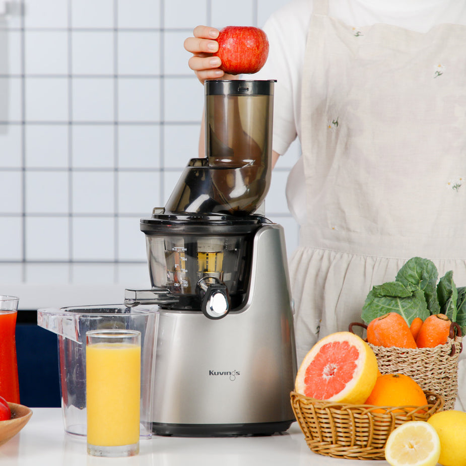 Kuvings C7000 Whole Slow Juicer with Dual Feeding Chute for Cold Press Masticating Juice ...